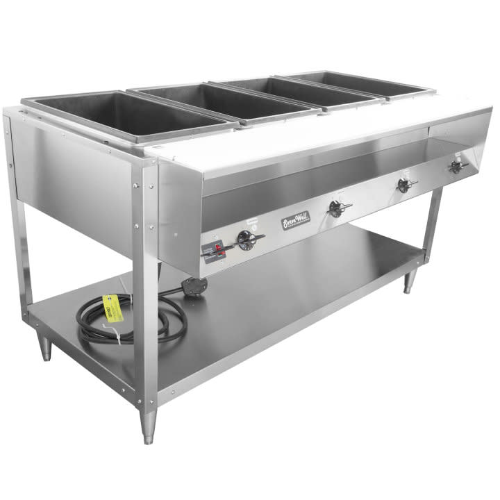 Vollrath 4-Well ServeWell® 60” Steam Table with Sneeze Guard 208V ...