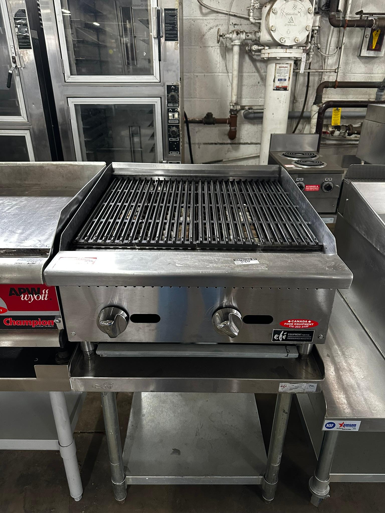 EFI 24″ Natural Gas Radiant Charbroiler RCTRC-24-N REFURBISHED - SRBO ...